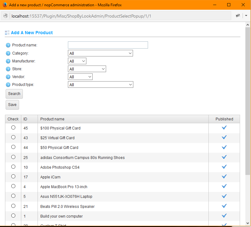 Source Code of Shop By Look Plugin. Free and Premium nopCommerce theme ...